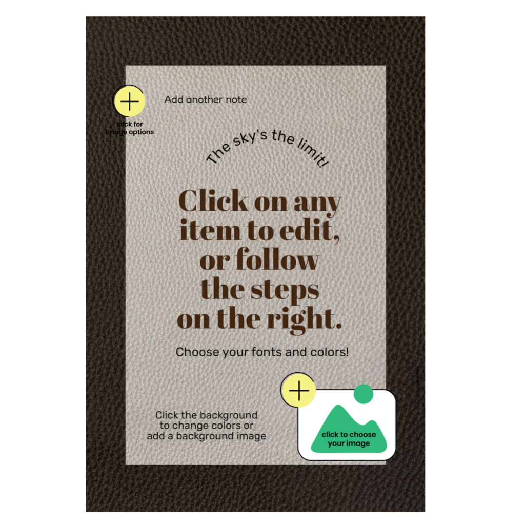 Leather Poster – Create Your Own – TU Teacher Center